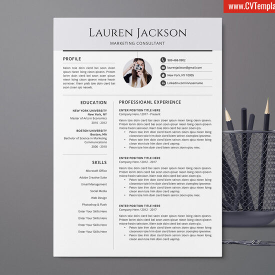 CVTemplatesCA.com – Modern and Professional CV Templates for MS Word