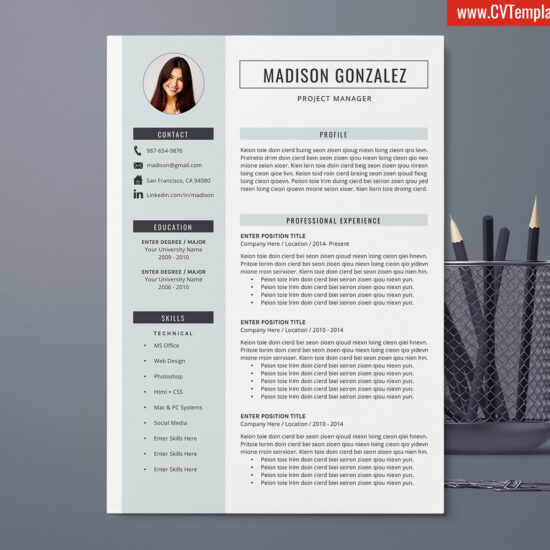 CVTemplatesCA.com – Modern and Professional CV Templates for MS Word