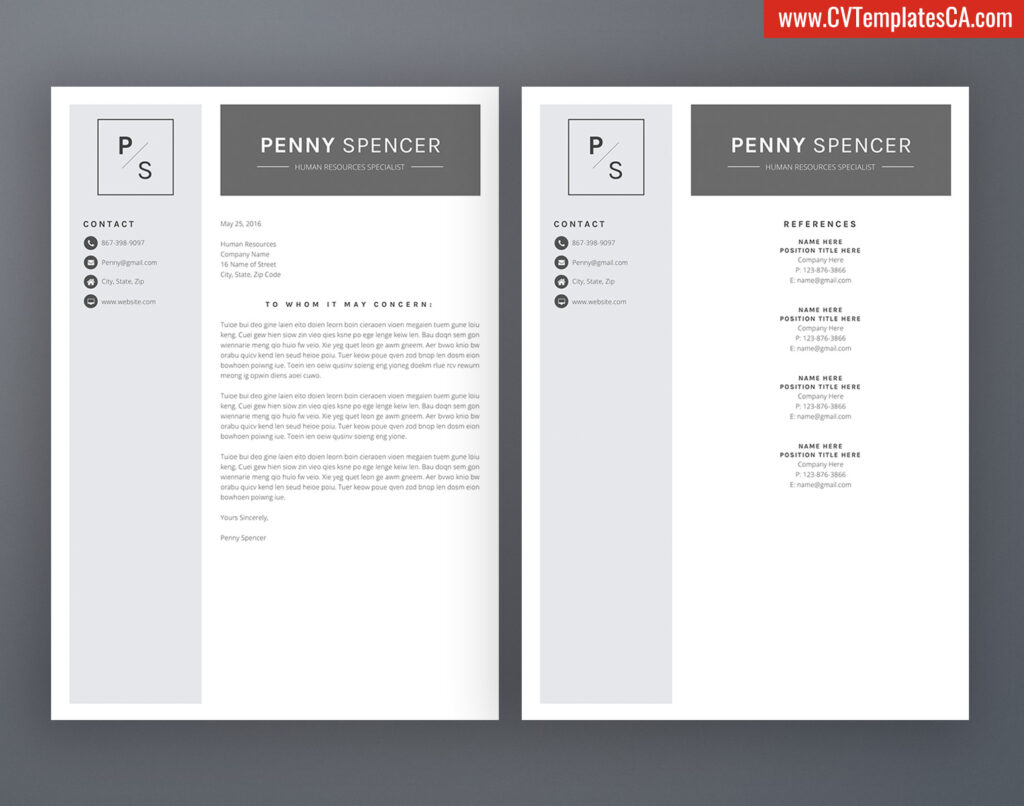 Professional CV Templates / Resume Templates for Microsoft Word ...