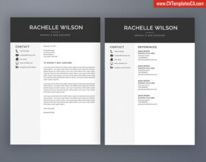 Simple CV Templates / Resume Templates for MS Word, Curriculum Vitae ...