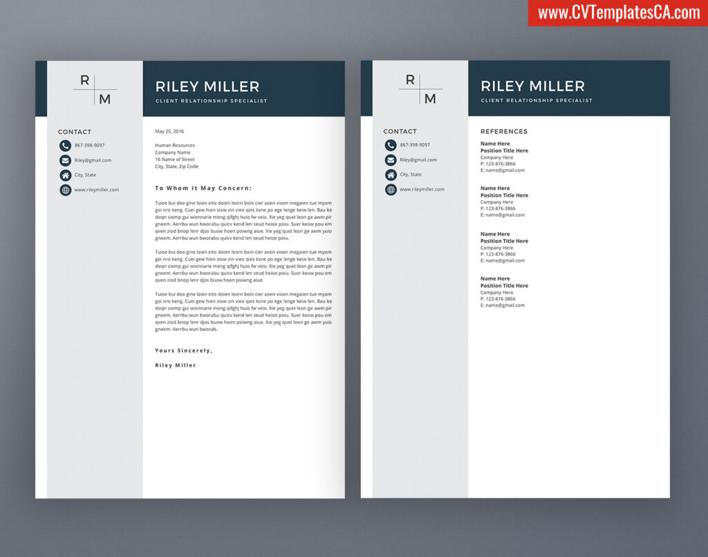Simple CV Templates / Resume Templates for MS Word, Curriculum Vitae ...
