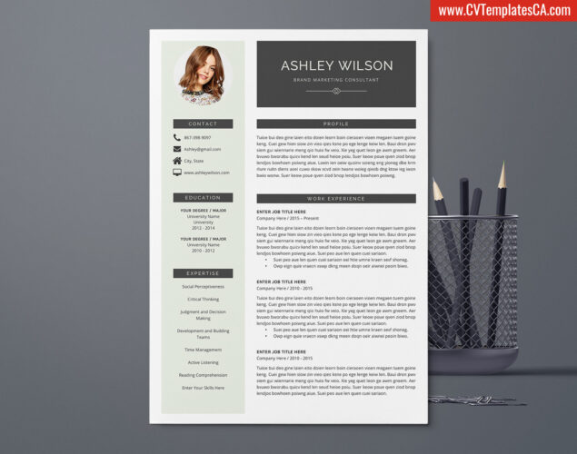Creative Resume / CV Template for Microsoft Word, Curriculum Vitae ...