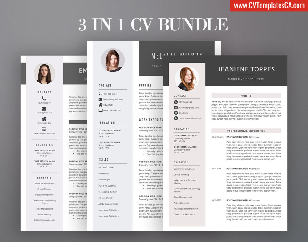 CV Bundle – CVTemplatesCA.com